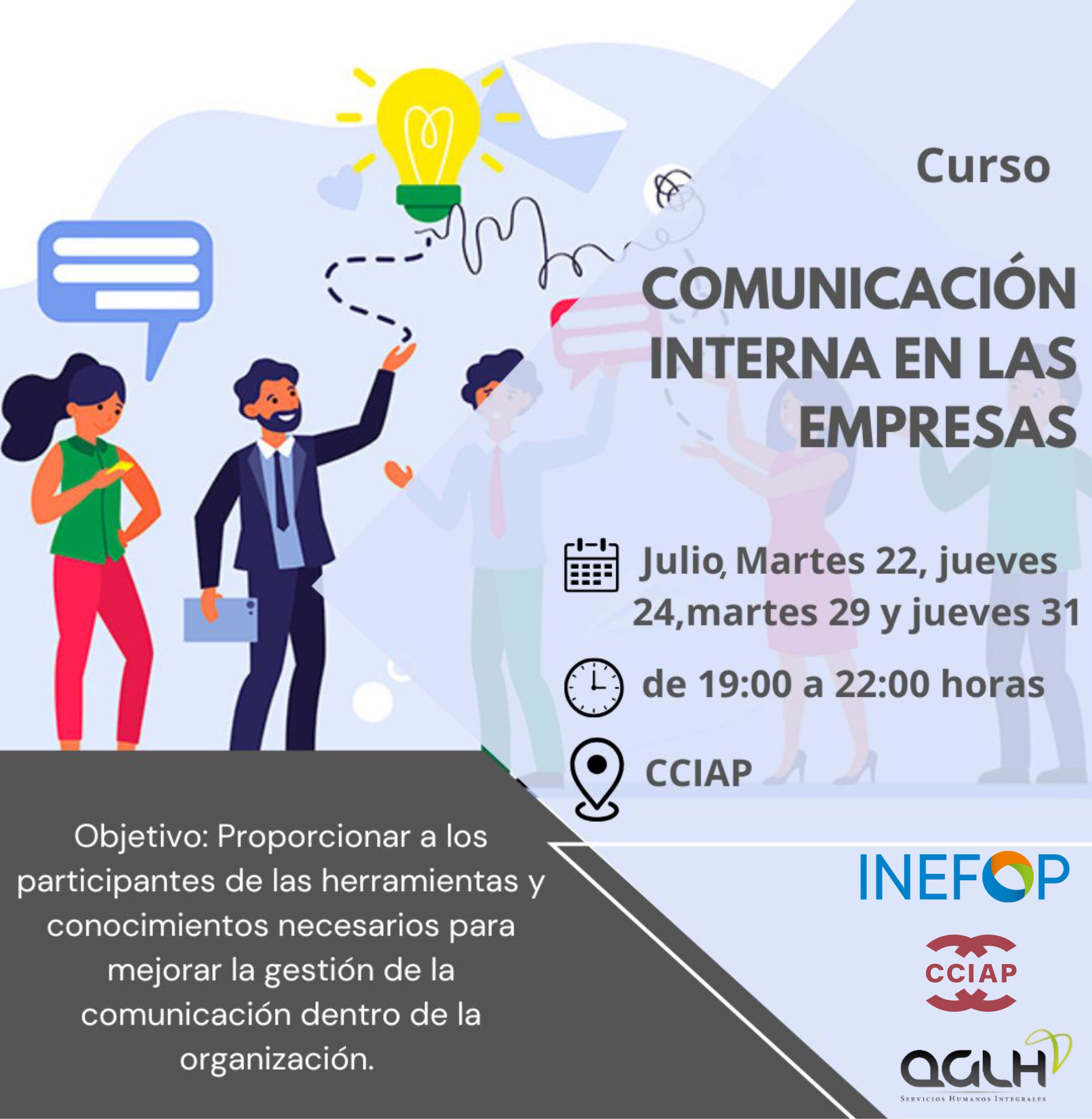 Curso: COMUNICACIÓN INTERNA EN LAS EMPRESAS - julio - CCIAP - Cámara de ...